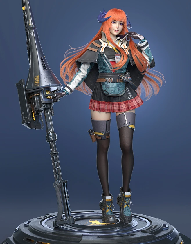 Arknights - Bagpipe fanart 明日方舟-风笛, Ravil X : 这是我近期完成的作品，也是我比较喜欢的一个角色风笛 ...