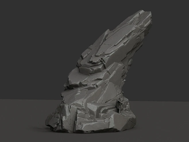 Stylized Rock Sculpt | Zbrush-花瓣网