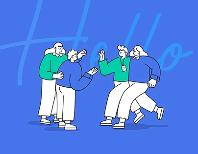 Illustration System of saramin-花瓣网