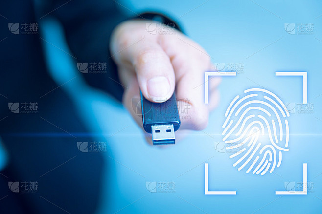 USB Key Lock Access with Fingerprint biometric Sca