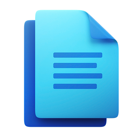 3D documents插图，PNG、SVG格式。