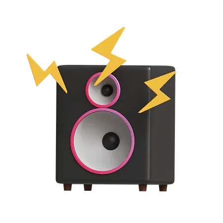 Sound Speaker 3D Icon