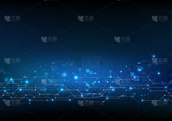 vector background abstract technology素材-花瓣网