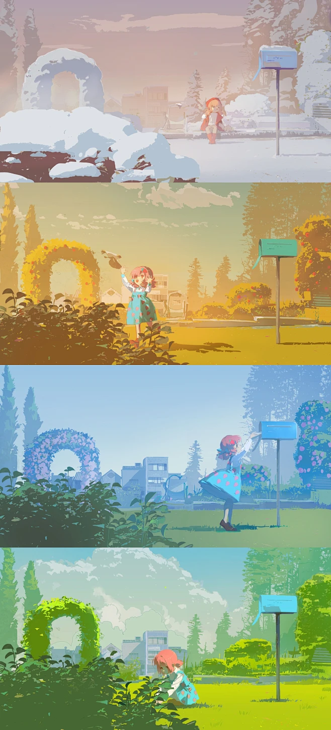 为暖暖十周年绘制pv插图--REDUM--花瓣网