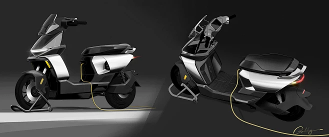 Mmax2 E-scooter design :: Behance-花瓣网