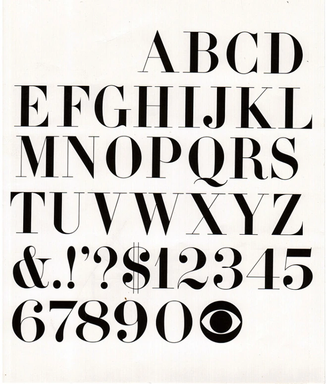 In 1962, Dorfsman commisioned legendary type designer Freeman Craw to ...