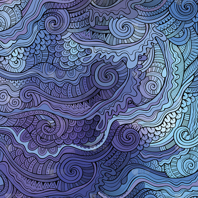 抽象的民族装饰自然背景