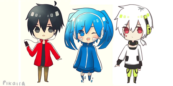 Shintaro, Ene, Konoha by pikaira图片_阳炎project图片素材-花瓣网