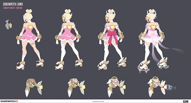Overwatch 2: Dokiwatch Juno Mythic Skin concept-花瓣网