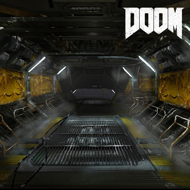 DOOM Vega Central Processing Hallwa