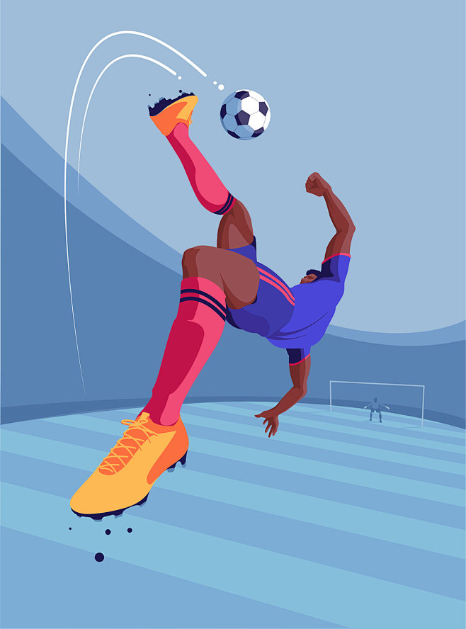 Digital Art football game sketch soccer sport vector FIFA kicks player
