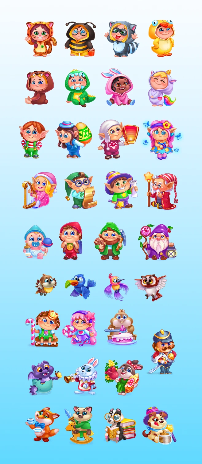 spring characters for game : characters for game-花瓣网