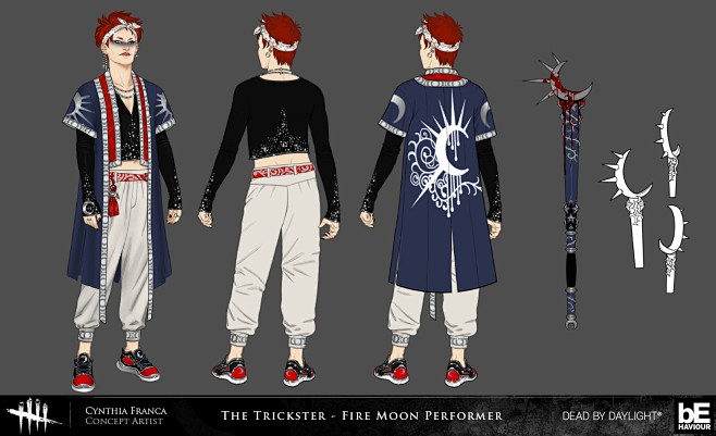 黎明杀机Dead by Daylight 河知云 火月节皮肤 概念设计