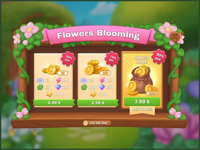 Game Art casual game ux/ui ui design game ui mobile game user interface ...