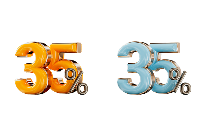 35%
