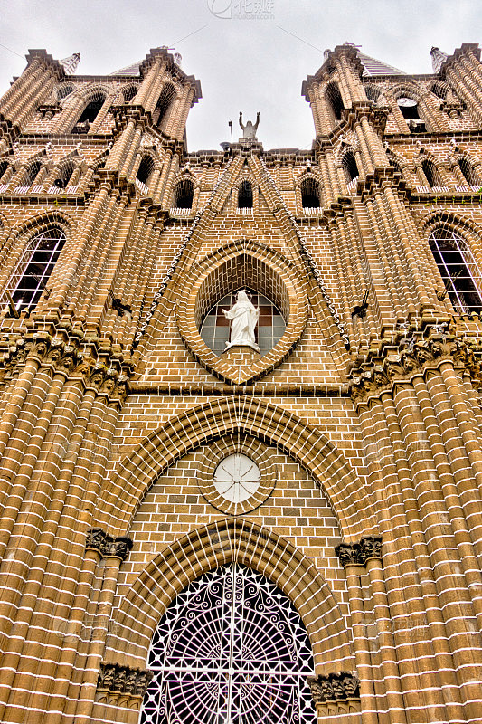 查丁，哥伦比亚，HDR图片