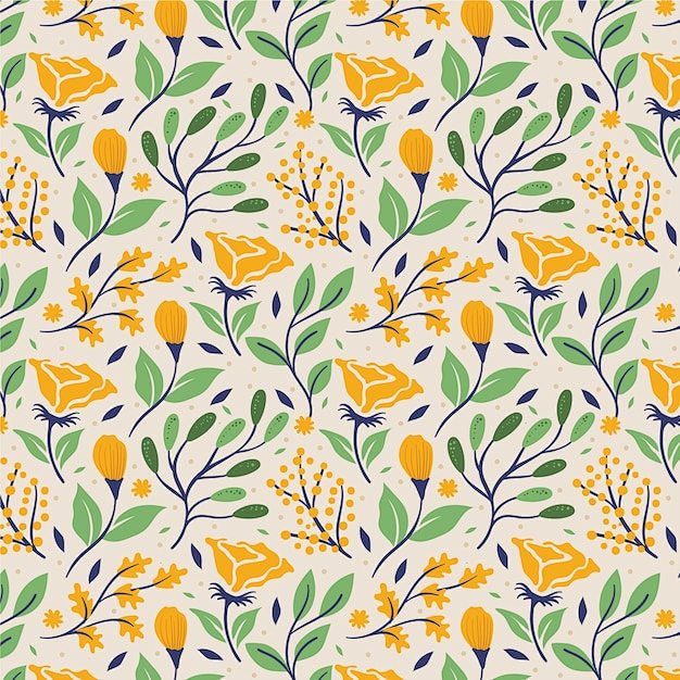 植物花朵花卉花纹矢量图设计素材