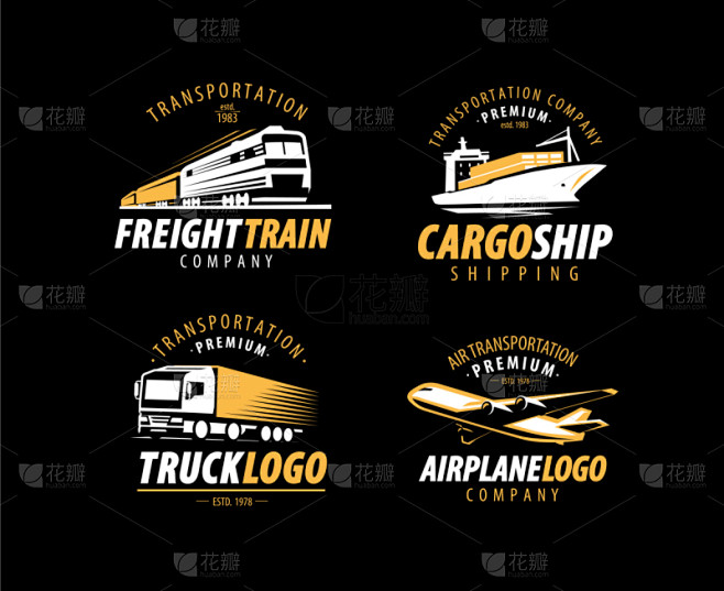 transportation shipping logo cargo transport