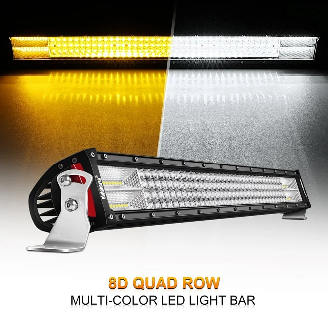 Amazon.com: LED Light Bar, Rigidhorse 4 Row 32inch 464w Multi-Color ...