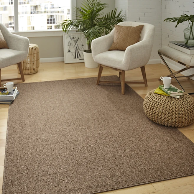 Mainstays Titan Solid Area Rug, Pecan, 5' x 7' - Walmart.com : Free 2 ...