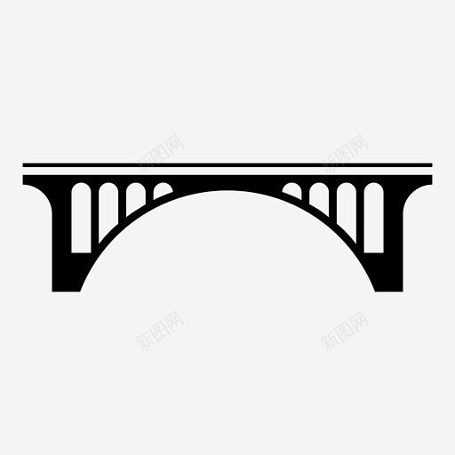 阿道夫桥河流通道图标 icon 标识 标志 UI图标 设计图片 免费下载 页面网页 平面电商 创意素材