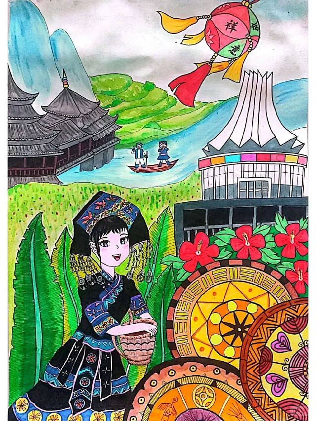 广西民族挂画 - 小红书搜索-花瓣网