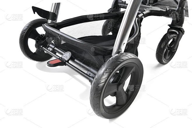 Close-up of baby stroller brake素材-花瓣网