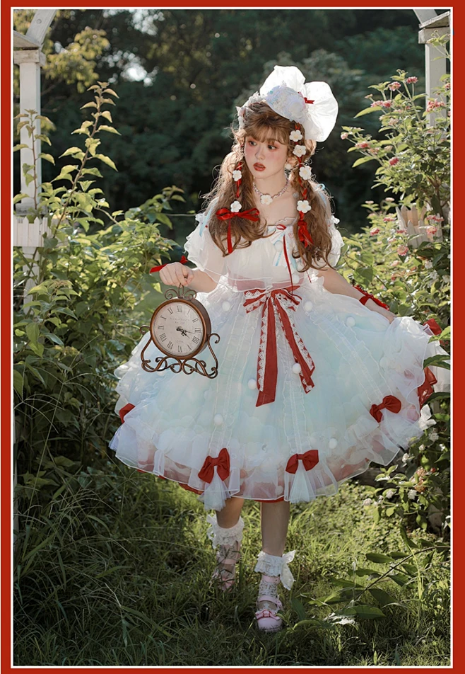 玛丽和它的小羊羔甜美Lolita彩虹花苞lo裙狗短signorina白日梦想-淘宝网-花瓣网