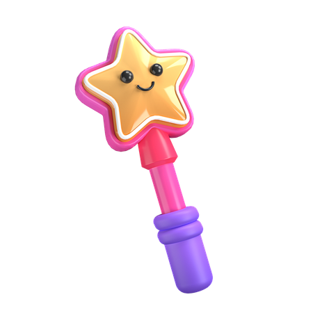 Magic Wand 3D Illustration