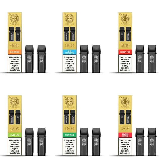 GOLD BAR RELOAD 600 PREFILLED PODS 20MG (2 PACK)-花瓣网
