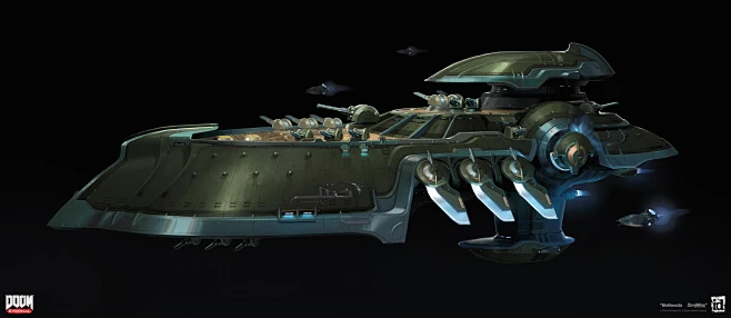 DOOM Eternal: The Ancient Gods Vehicle Concepts-花瓣网