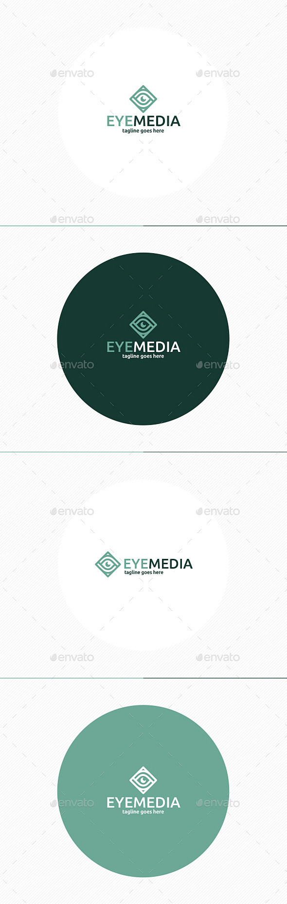 眼媒体标志——符号标志模板Eye Media Logo - Symbols Logo Templates基础、主体业务,诊所,企业、有创造力 ...