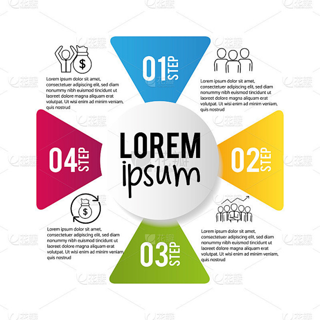 strategy infographic data process information