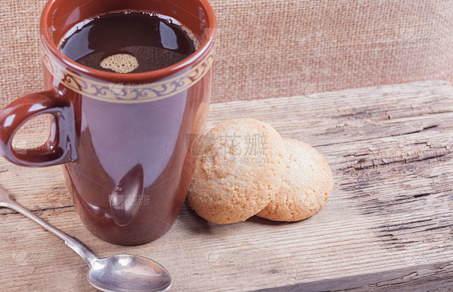 饼干和咖啡静物