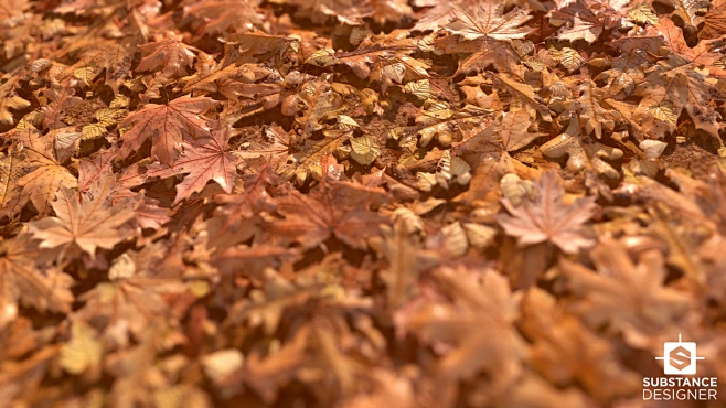 Fallen Autumn Leaves, Eric Wiley : More Substance Designer Practice ...