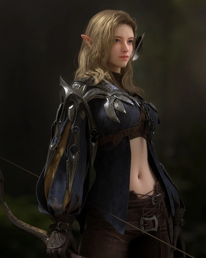 Elf Archer-花瓣网