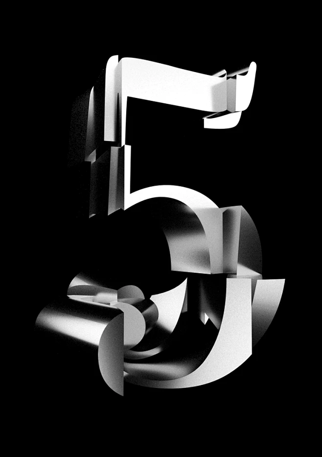 Cubist typography : Typography based on cubist theory.-花瓣网