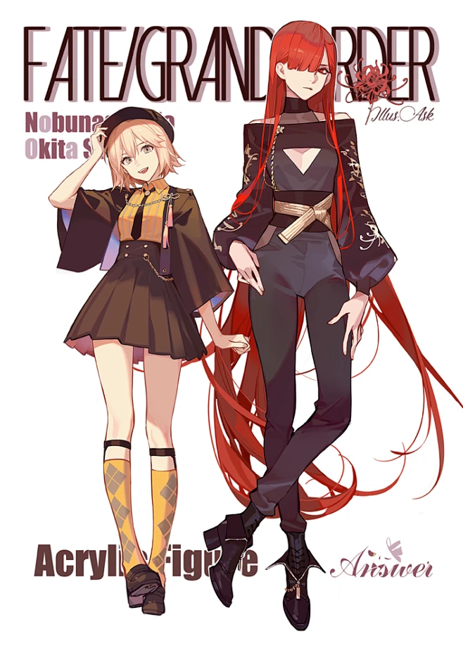 #Fate/GrandOrder FGO・私服デザインⅡ - ASK的插画-花瓣网
