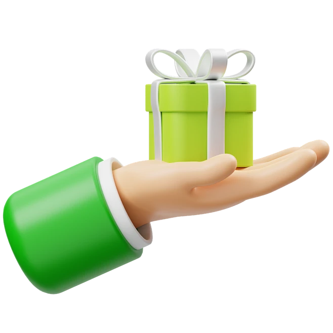Hand Holding Gift box-花瓣网