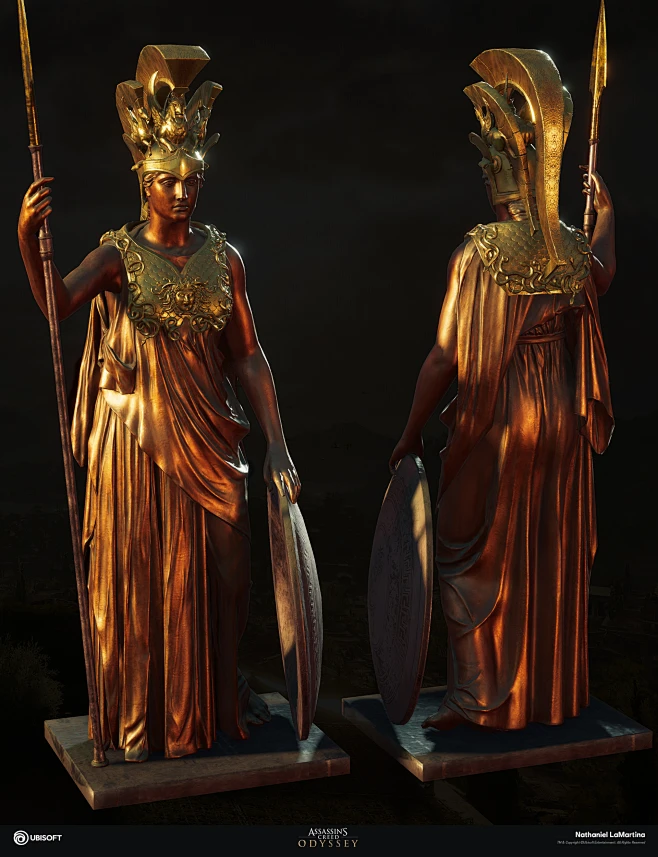 Athena Statue, Nathaniel LaMartina : During Odyssey I worked on one of ...