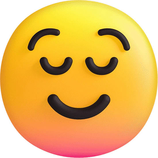 3D Stylized Calm Emoji-花瓣网