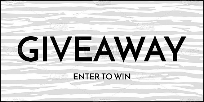 Giveaway banner template. Time for Giveaway sign o
