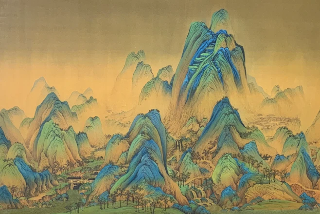 记录大三下学期临摹《千里江山图》局部