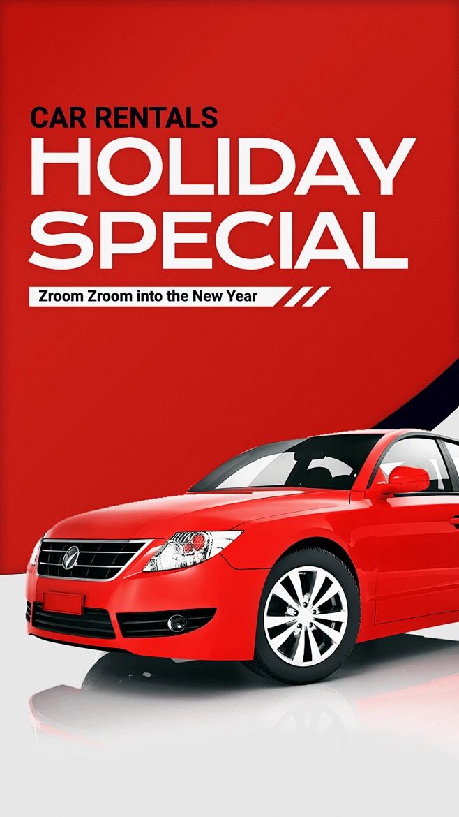 Car Rentals Holiday Special Promotion Ecommerce Story素材-花瓣网