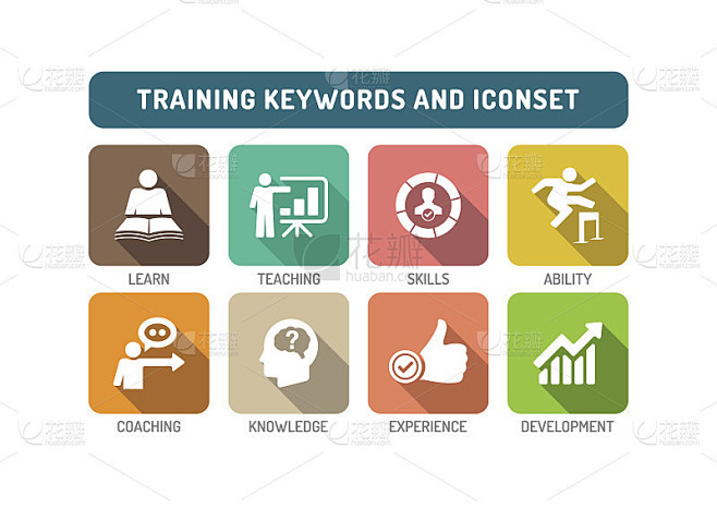 训练平面图标集