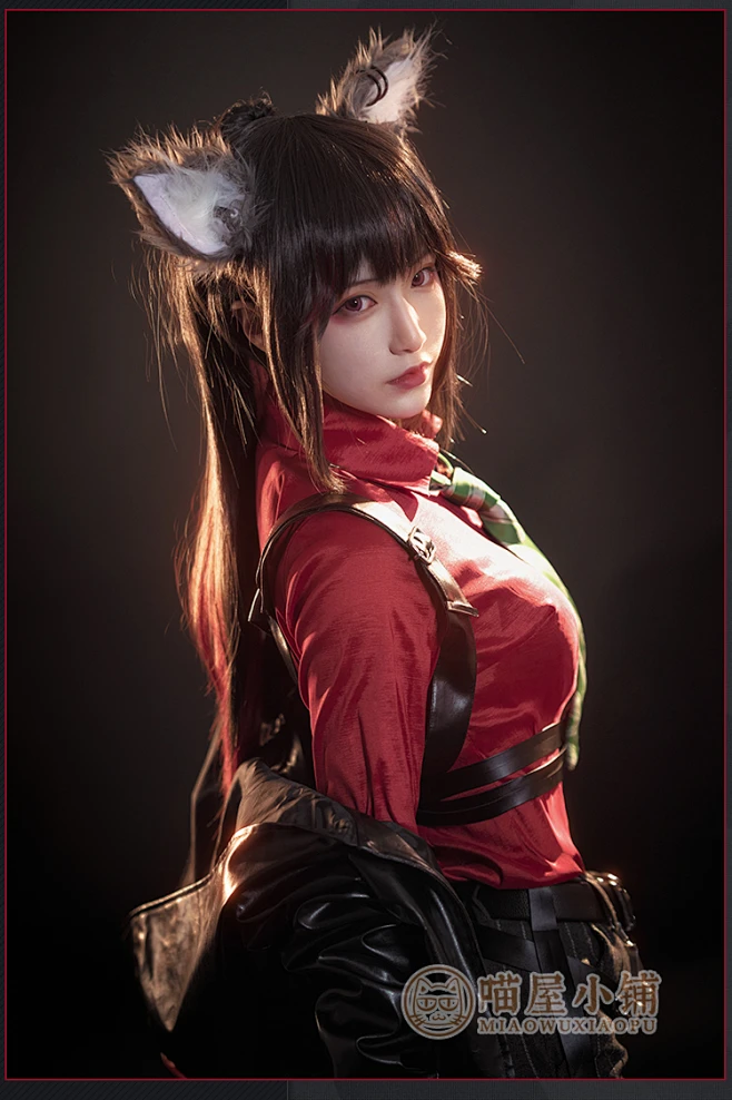 喵屋小铺明日方舟cos服德克萨斯意志cosplay动漫服装PU外套全套女-淘宝网-花瓣网