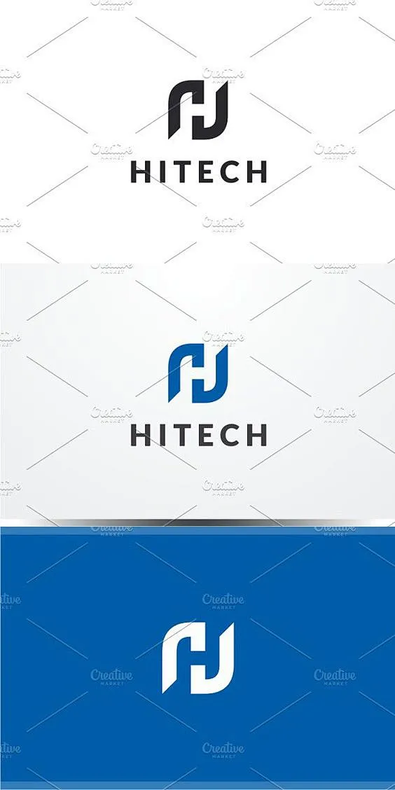 Hitech - Letter H Logo-花瓣网