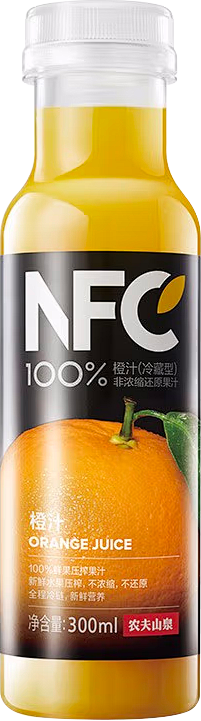 农夫山泉 NFC100%橙汁(冷藏型)300ml