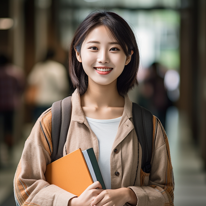 AkxMX_A_beautiful_Chinese_female_college_student_holding_a_book_2d02c600-796f-4c3c-b4f5-c13e02e44534