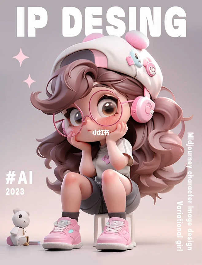 IP形象设计｜Mj关键词｜AI绘画图片_卡通&手绘图片素材-花瓣网